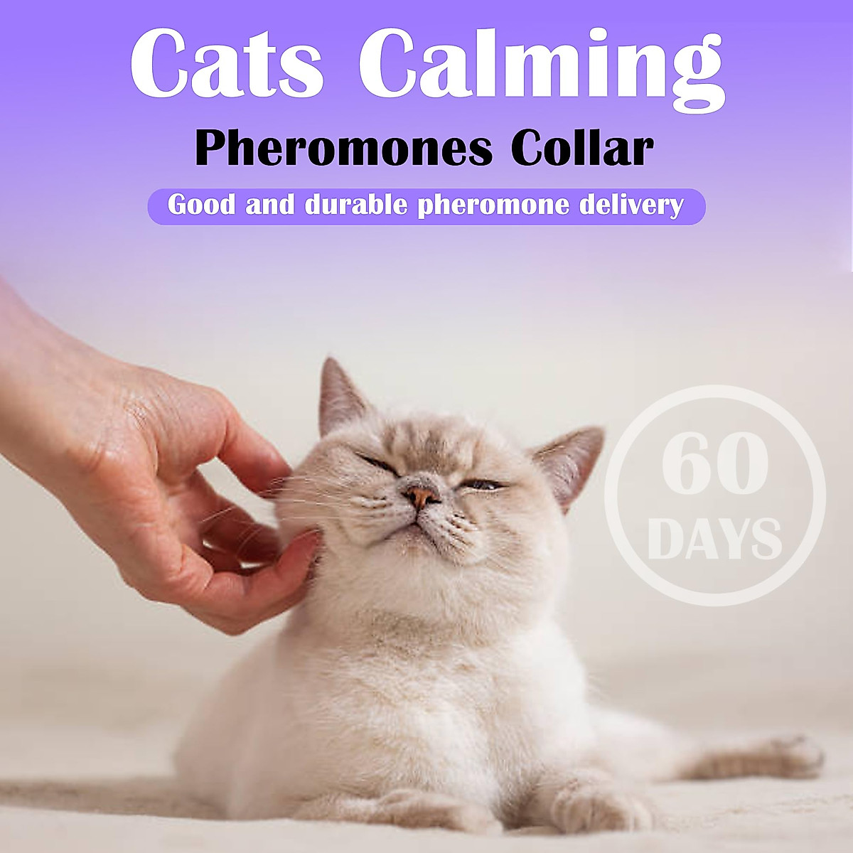 Minasuki 4 Pack Calming Collar for Cats - Long-Lasting Anxiety and Stress Relief, Relaxing Cat Collar,Adjustable Pheromones Collar for Cats，Natural Soothing 60 Days of Continuous Calming Move