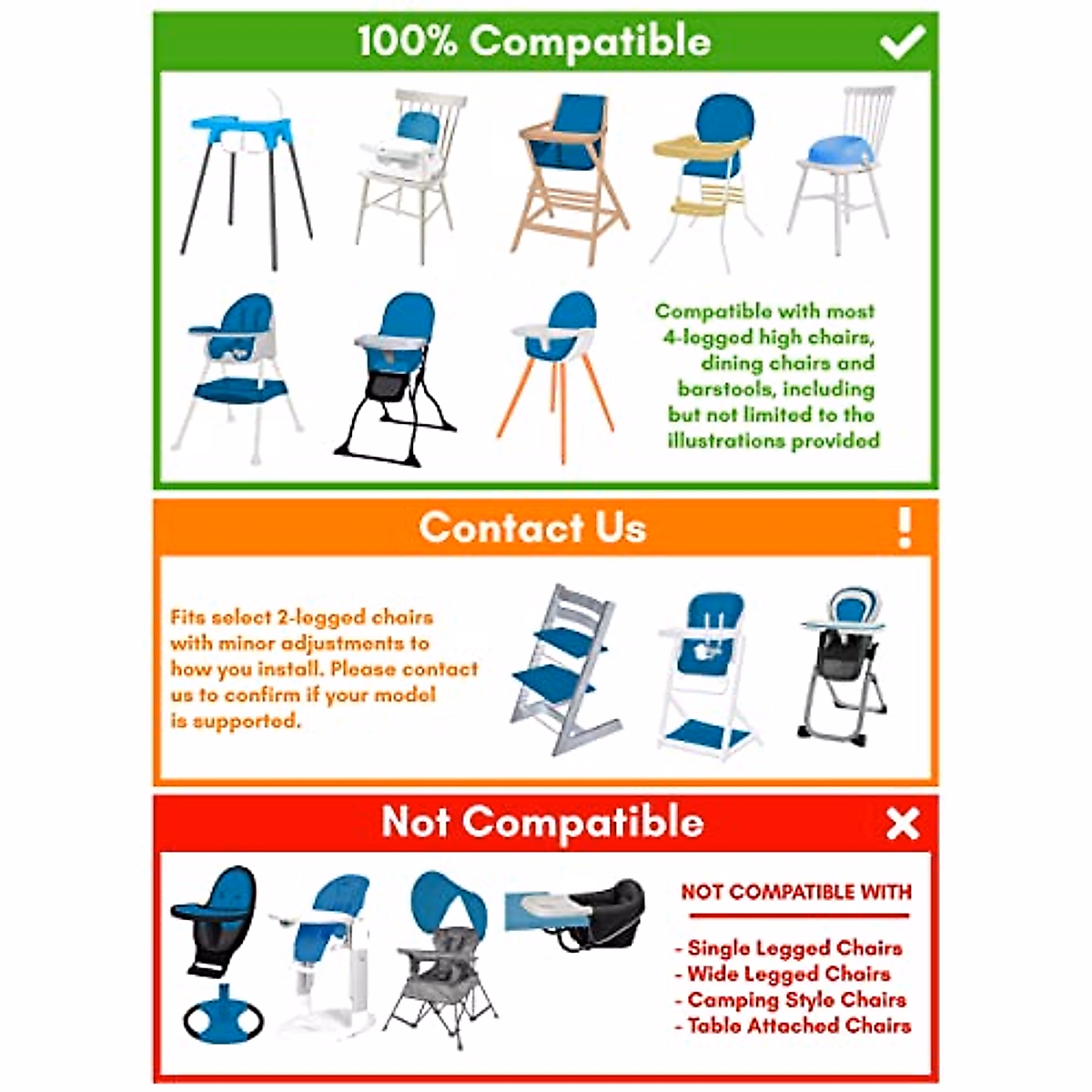 High Chair Food Catcher for Babies & Toddlers, Wipeable & Washable | Mumma's Little Helpers (Lions)