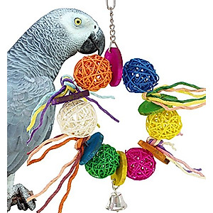 Bonka Bird Toys 1021 Circle Chew Bird Toy Parrot cage Toys Cages Foraging Shred Cockatiel Conure