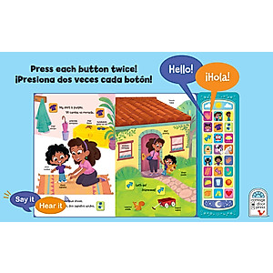 Let's Go! ¡Vámonos! English & Spanish First Words Bilingual Sound Book for Children and Preschoolers: Early Learning Practice Dual Language (Say It, Hear It) (English and Spanish Edition)