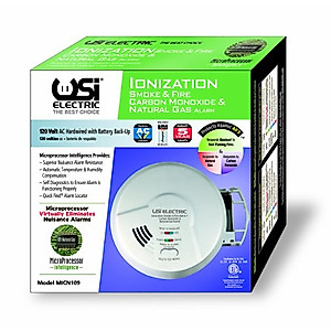 USI Electric MICN109 Hardwired 3-in-1 Smoke, Carbon Monoxide and Natural Gas Alarm