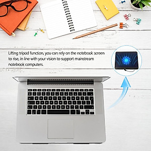 Laptop Pad, Non-Slip Stable Laptop Cooler, Laptop Cooler Stand with Fan and Height Adjustable, Laptop Cooler Cooling Pad with Cooling Fan, Adjustable Mounts Laptop Cooling Stand for Lap, Desk