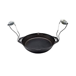 TSCTBA Liphontcta Dual Handle Dutch Oven Hook Lifter (1 Pair) for Camping, BBQ Grilling & Stovetop Garden Sculpture Outdoor Decoration