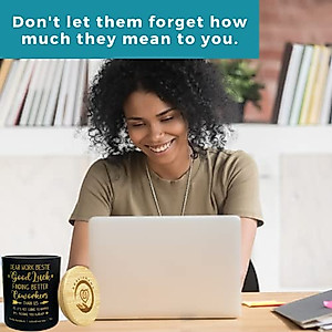 Going Away Gift for Coworker - Funny Office Gifts - Beautiful Soy Wax Scented Candle, Makes a Perfect Office Gift for Work Friends - Gifts for Coworker Leaving Job (Mandarin Vanilla)