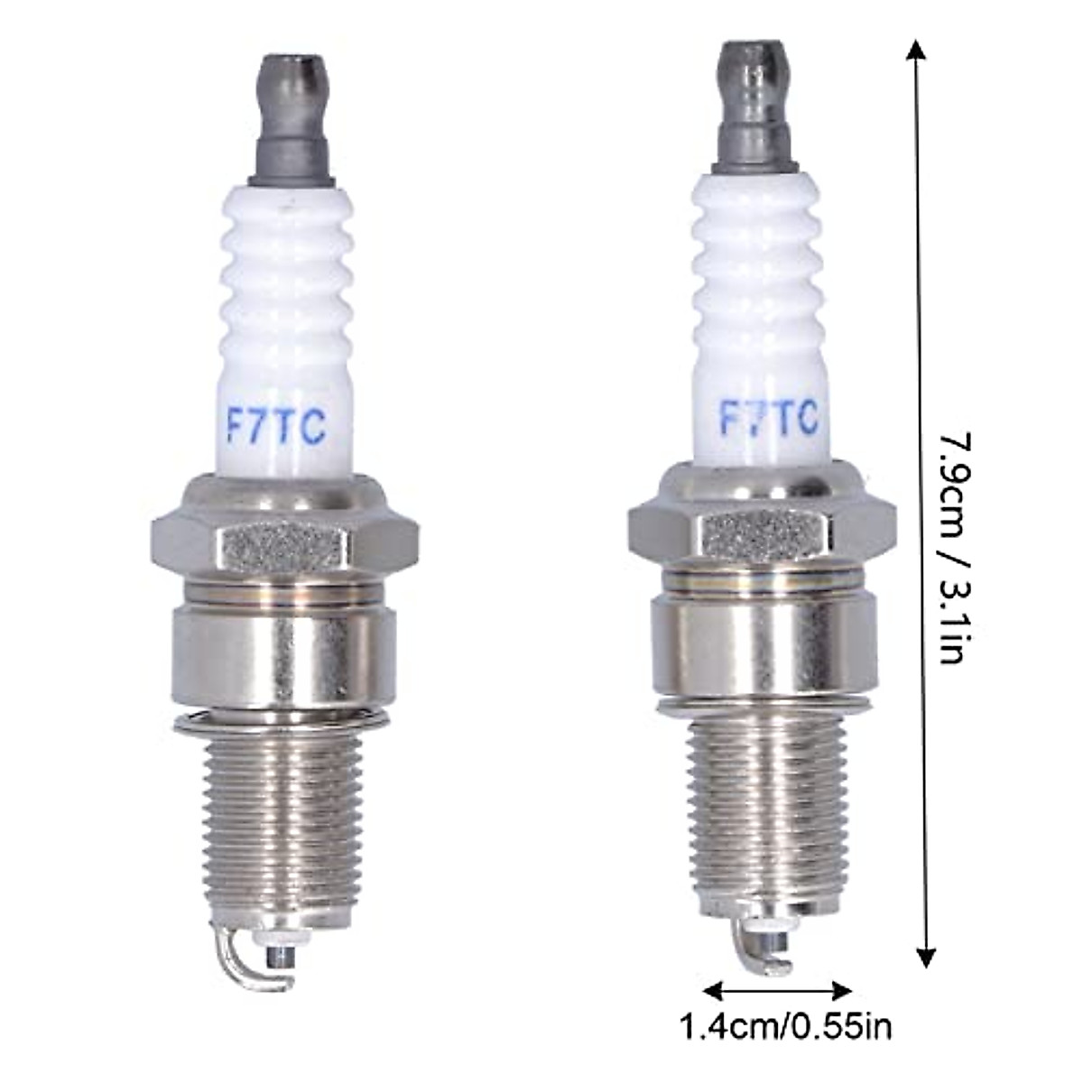 WESE Spark Plug, 2PCS Spark Plug Replacement F6RTC for MTD 951‑10292 751‑10292 Torch Engine 131‑039 Lawn Mower, WESE-138