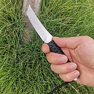 CHENHAN 3.35-inch Fixed Blade Knife with Sheath, Survival Tactical Knife,Hunting Knife with Rope Handle,Good for Camping Hunting and Outdoor