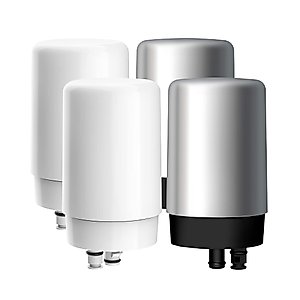 AQUA CREST Faucet Filter Replacement, Replacement for Brita Faucet Filter & AQUA CREST Faucets Filter Cartridge BPA Free, Replacement for Brita Faucet Filter - Chrome