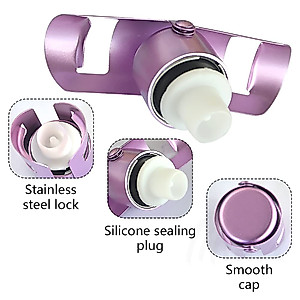 Kitwinney Champagne Stoppers Stainless Steel, Pack of 3 Wine Bottle Stopper with Built-in Silicone Plug Sealer, Leakproof Bottles Caps and Toppers Accessories to Keep Sparkling Wine Fresh (Multi)