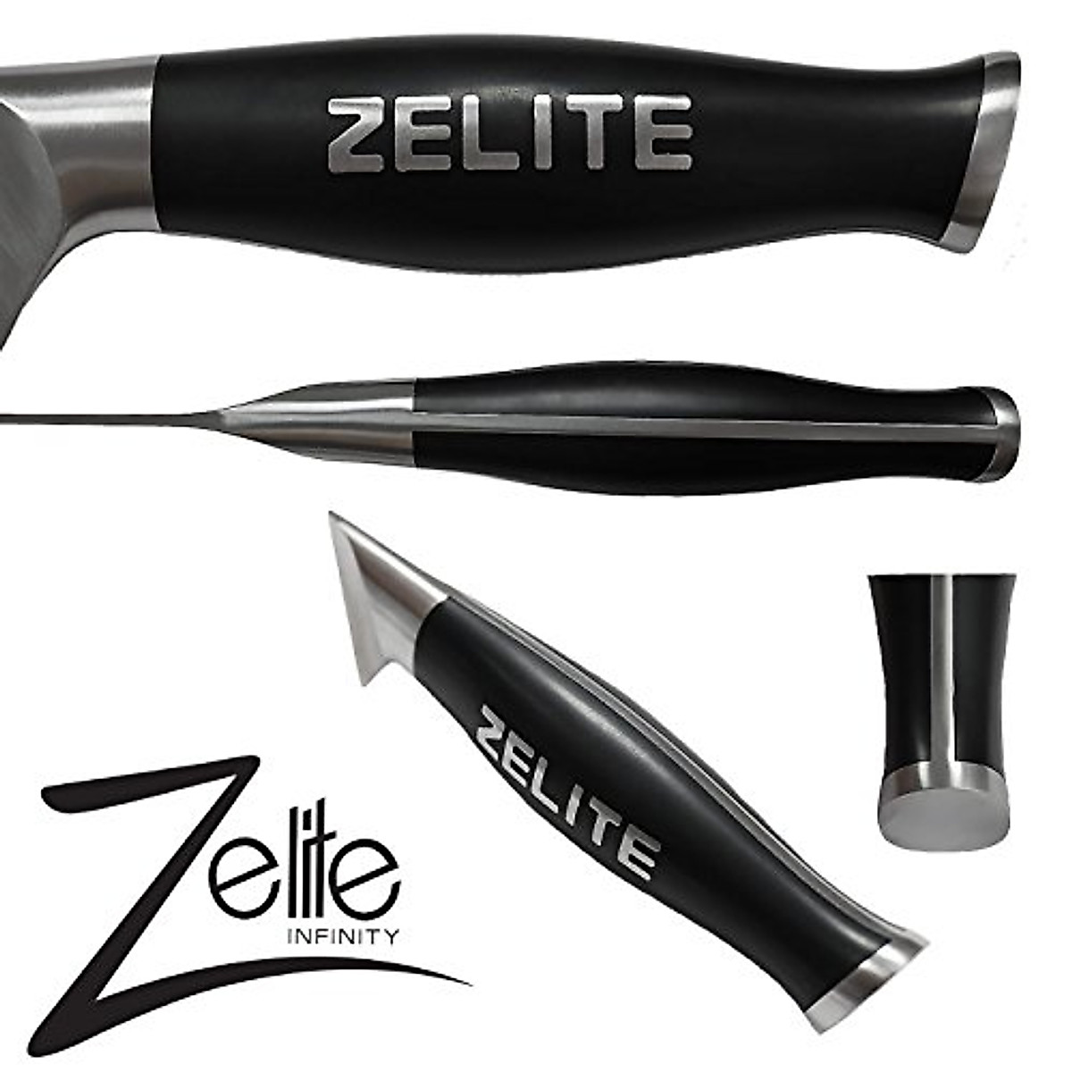 Zelite Infinity Serrated Utility Knife Kitchen, 6 Inch Knife, Chopping Knife, Kitchen Utility Knife, Knife Kitchen Utility, Kitchen Knife - German High Carbon Stainless Steel - Razor Sharp Knife
