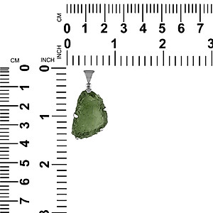 Starborn Sterling Silver Natural 15-20 Carat Moldavite Pendant