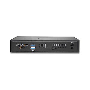 Sonicwall TZ270 Secure Upgrade Plus - 3YR Essential Edition (02-SSC-6847) | TZ270 Network Security Appliance with 3 Year Essential Protection Service Suite | Next-Generation Firewall