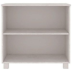 GOLINPEILO Wooden Sideboard 2 Shelf Bookcase Storage Cabinet, 2-Tier Bookshelf Cupboard Storage Cabinet for Bedroom, Living Room 33.5"x13.8"x31.5"(A)