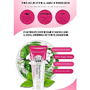 Hair Removal Cream water ice levin Depilatory Cream Used on Bikini,Underarm,Chest, Back, Legs and Arms for Men and Women,Simple and fast