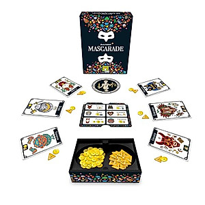 Mascarade Party Game (2nd Edition) - Masked Bluffing and Deduction Strategy Game, Family Game for Kids & Adults, Ages 10+, 2-13 Players, 30 Minute Playtime, Made by Repos Production
