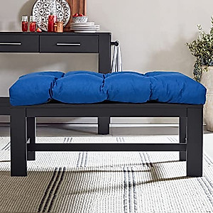 idee-home Tufted Memory Foam Bench Cushion for Outdoor Furniture, Non-Slip Indoor Outdoor Bench Cushion 42 inch, Porch Swing Cushions Bench Seat Pad, Fade & Water Resistant Patio Loveseat Cushion