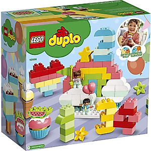LEGO DUPLO Classic Creative Birthday Party 10958 Imaginative Building Fun for Toddlers; Creative Toy Gift for Kids, New 2021 (200 Pieces)