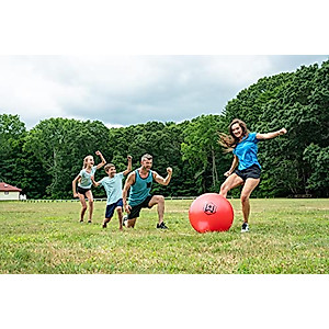 Wicked Big Sports Little Kids Kickball-Supersized Kickball Outdoor Sport Tailgate Backyard Beach Game Fun for All, Original Version, red