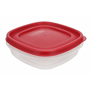 Rubbermaid Easy Find Lids Food Storage Containers, Racer Red, Set of 24 7J98