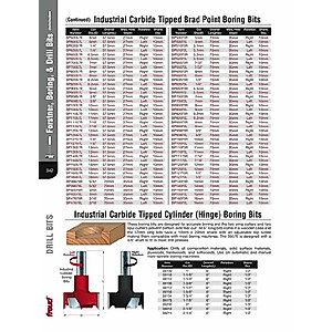 Freud BP47670L: 3/16” (Dia.) Brad Point Bit with Left Hand Rotation 70mm overall length