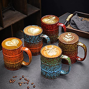 Coffee Mug-Beer Mugs,20 Oz Coffee Cups Ceramic Tea Cup Large Coffee Mug for Office and Home - Dishwasher and Microwave Safe Novelty Coffee Mugs, 1pcs. (Red)