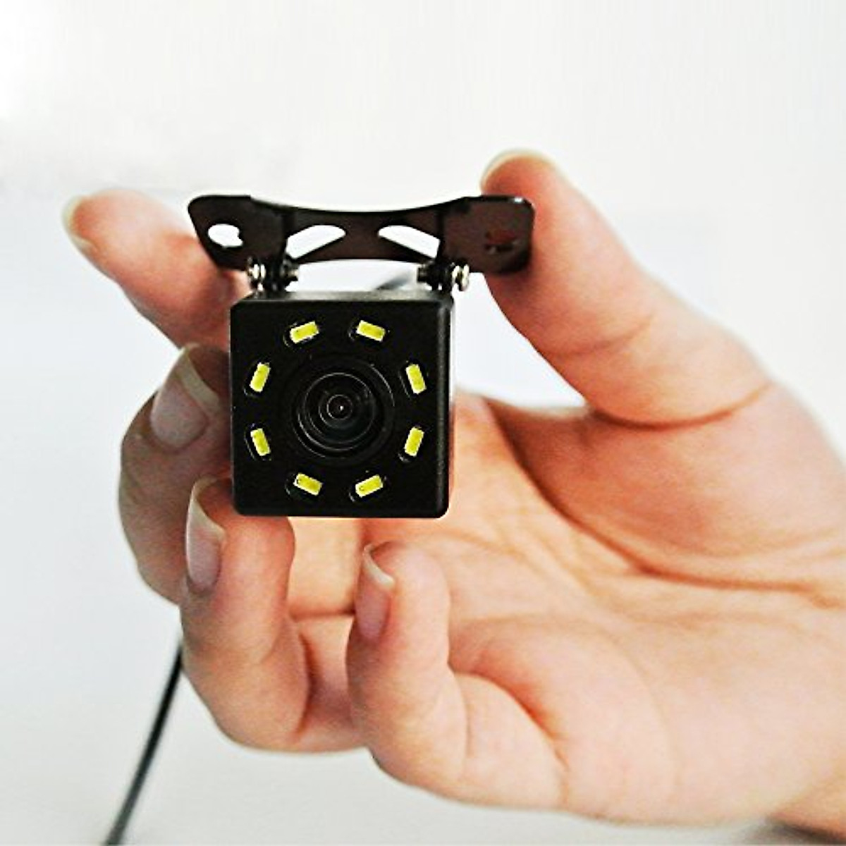 Car Rearview Camera Vehicle Backup Camera Waterproof Hidden Mini Camera Vehicle Cameras Back Safety Parking Assist Line, 8 LED Night Vision Lights, Wide-Angle 170 Degrees 218L