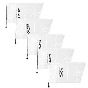 Movo (5 Pack) RC1 Clear Rain Cover for DSLR Camera and Lens up to 18" Long