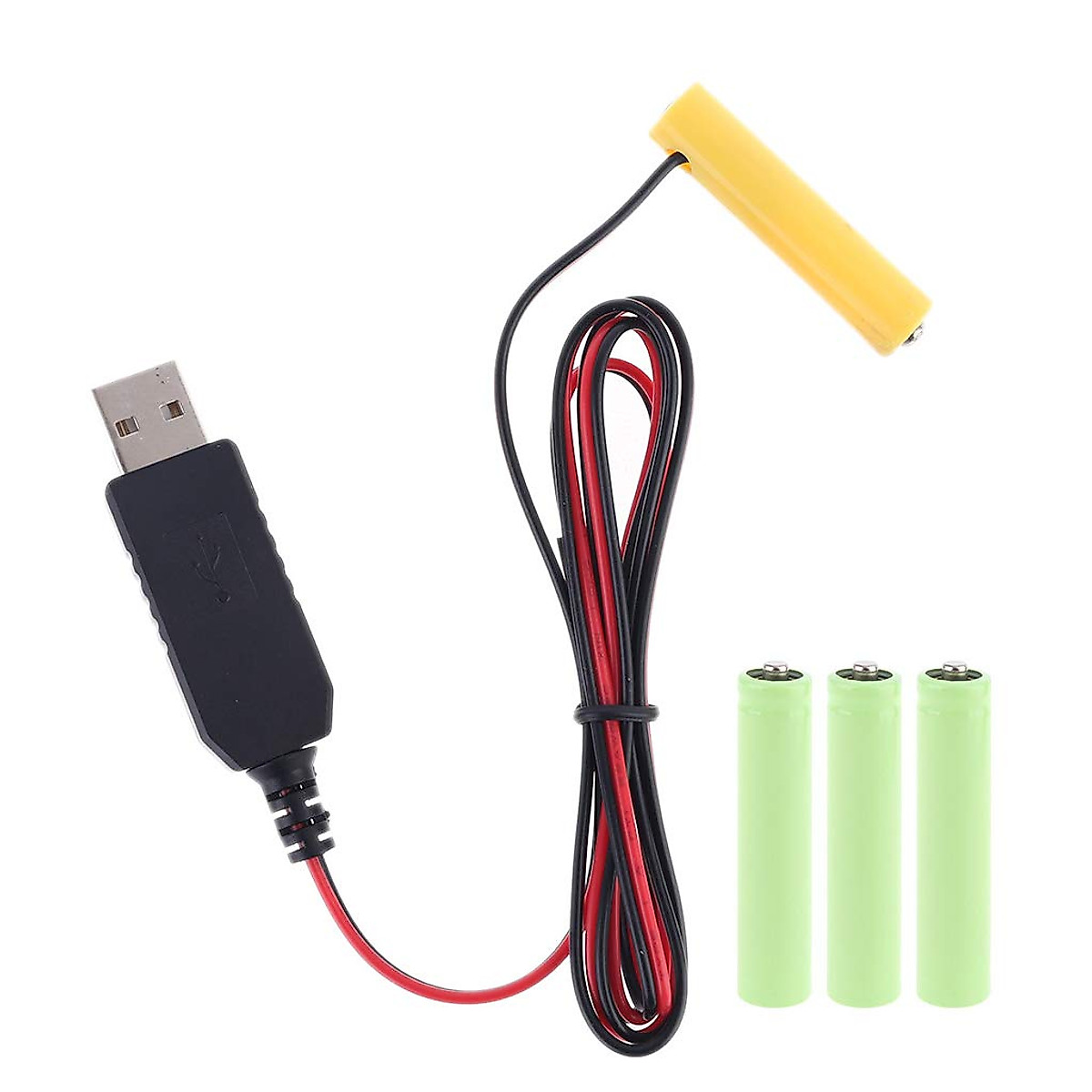 LR03 AAA Battery Eliminator USB Power Supply Cable Replace 1 to 4pcs AAA Battery