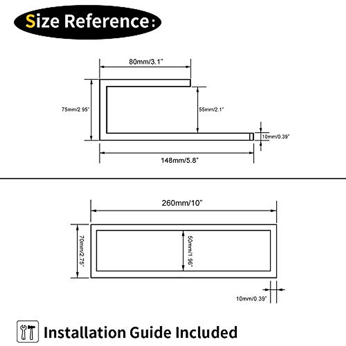 GERZWY Bathroom Accessory 2-Piece Set SUS 304 Stainless Steel Toilet Paper Holder Towel Ring Wall Mount, Matte Black HG1708-2BK