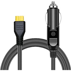 Aebgsa Cigarette Lighter to XT60 Connector Extension Cable, 12V/24V Car Charger and XT60 Adapter Used for Cars/Trucks to Solar Generator
