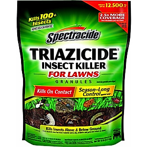 Spectracide Triazicide Insect Killer for Lawns Granules, 10 lb Bag, Kills All Listed Lawn-Damaging Insects and HG-55829 Concentrate Triazicide Lawn & Landscapes Insect Killer, 40 oz, Black
