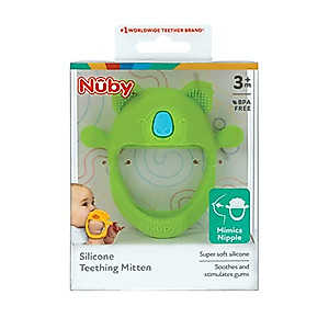 Nuby Silicone Wrist Teething Mitten - Teether Ring - 3+ Months - Koala