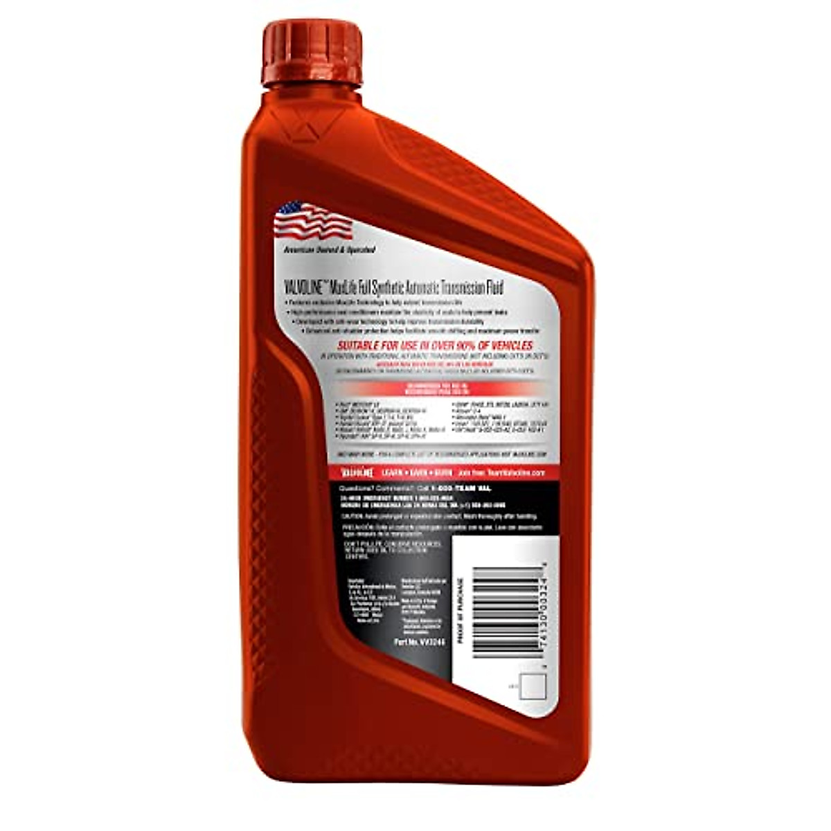 Valvoline MaxLife ATF Multi-Vehicle Full Synthetic Automatic Transmission Fluid 1 QT (Pack of 2)