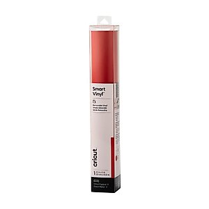 Cricut Smart Removable Vinyl (13in x 3ft, Red) for Explore and Maker 3 - Matless cutting for long cuts up to 12ft