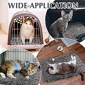 Photect 4 Pack Self Warming Cat Bed Self Heating Dog Cat Pad Extra Warm Thermal Cat Pad Washable Pet Kennel Pad Crate Bed Mat Removable Cover Non Slip for Indoor Outdoor Pets(Gray,16 x 20 Inch)