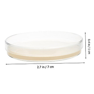FELTECHELECTR 20 Pcs Petri Dish Agar Prepoured Nutrient Plates for Science Lab Experiment Accessories