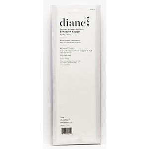 Diane Classic Straight Razor, Black, 2 lades