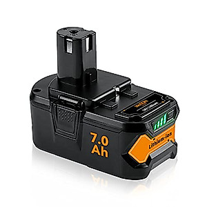 VANON 7.0Ah P108 18v Replacement for ryobi 18v Battery 1 Pack Lithium Ion High Capacity Batteries Compatible with P108 P102 P103 P104 P105 P106 P107 P109 P122 BPL18151 BPL1820 Cordless Tool