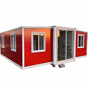Light Steel Two Bedroom Shipping Flat Pack Foldable Quick Assembling Packing Box Container House