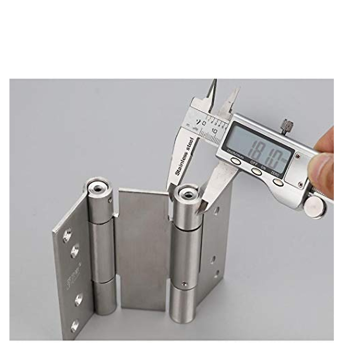 Stainless Steel Hinge, Cabinet Door Hinges,Door Hinge Double Open Spring Hinge Stainless Steel Two-Way Free Door Hinge Hinge Denim Gate Fence Automatic Closing 2 Pcs-D (Color : C)