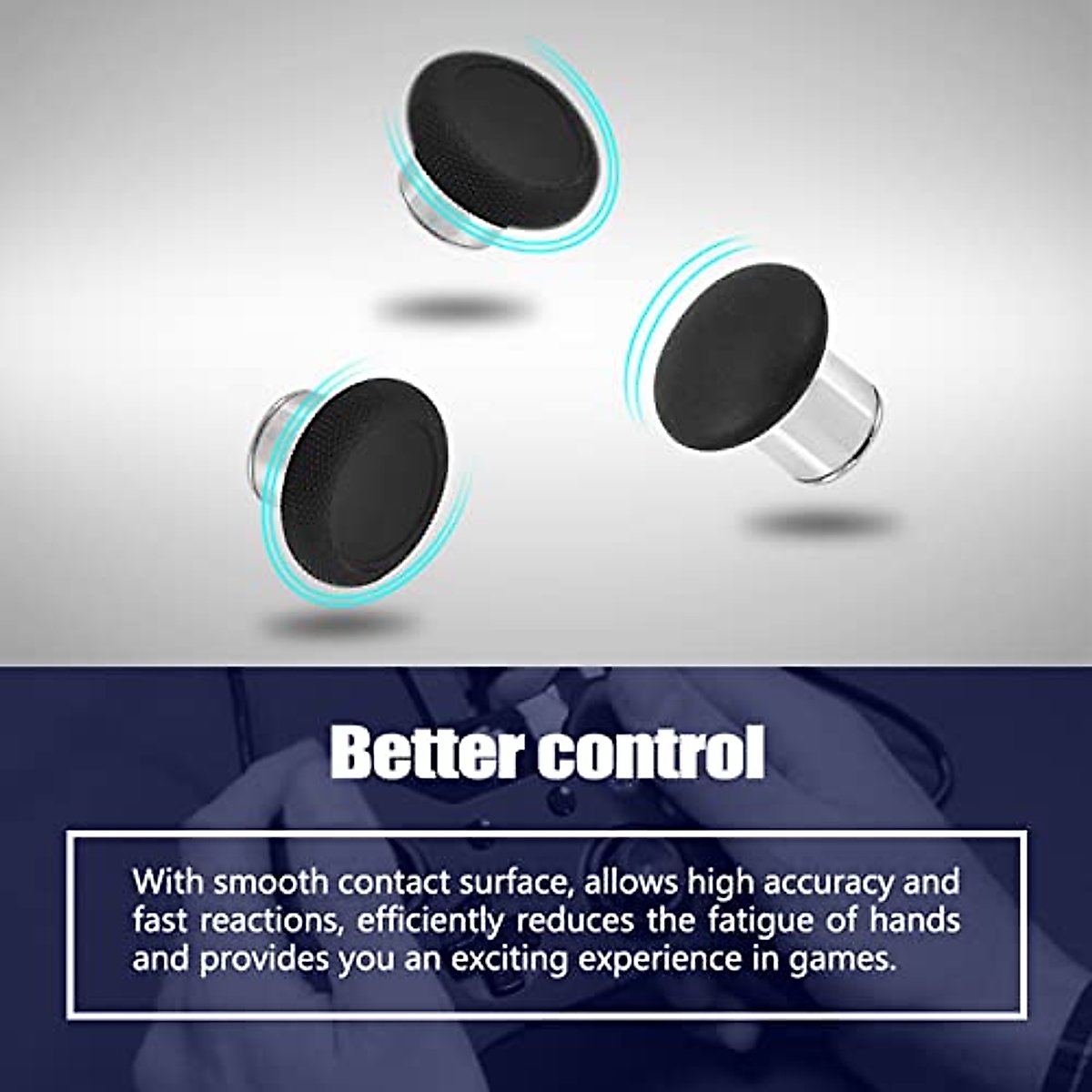 Thumb Stick, Mini Joystick Button 3 Pairs Fast Reactions for Game Console
