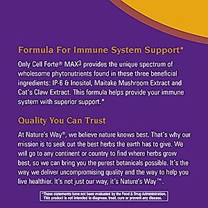 Nature's Way Cell Forté MAX3 IP-6 & Inositol w/Maitake & Cat's Claw, 120 VCaps