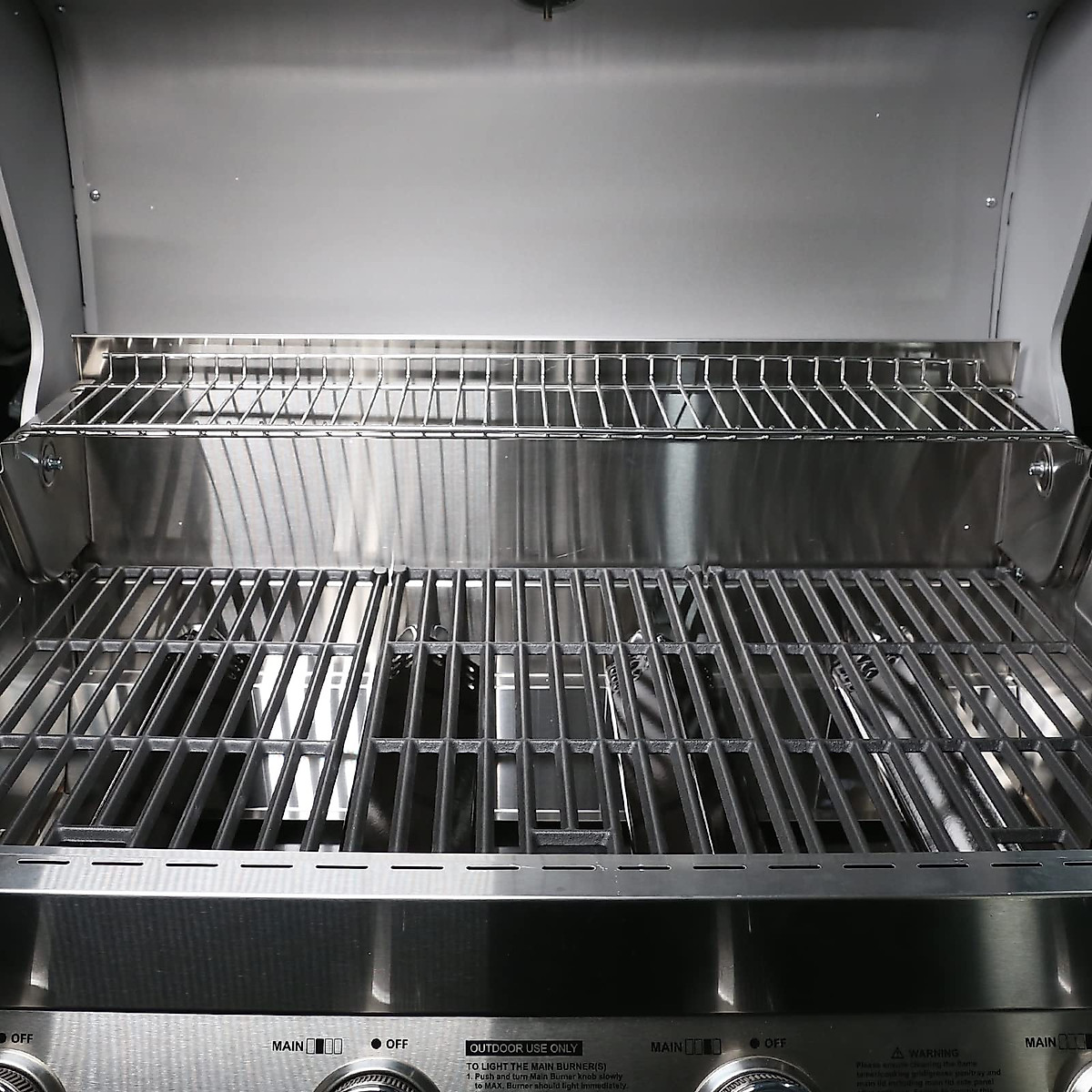 Uniflasy Cast Iron Cooking Grates for Monument 24367,35633,17842, 24633, 13892,41847NG,14733,27592,38667,Denali 405,Denali 425 4-Burner Gas Grill,Cooking Grid Replacement Part Kit 97888,3 Pack