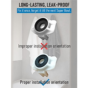 KootesDay 2-Pack Universal Tub Spout Diverter Repair Kit - Fix Leaky Bathtub Faucet in 3 Min with Valve Stems, Cup Seals & Gates, Leak-Proof Bathtub Faucets Repair Replacement Parts (Brushed Nickel)