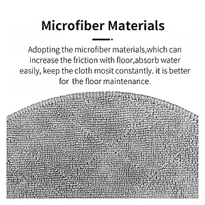 swacch 8PCS Washable Mop, Compatible with Laresar L6 Pro, Compatible with Airrobo T10+, Vacuum Replacement Floor Cloth Accessories