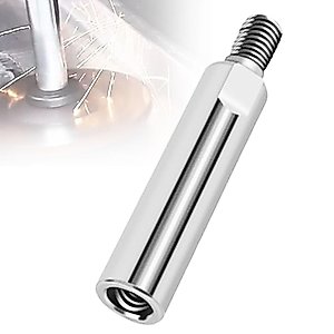 Angle Grinder Extension Rod, M10 Thread Polishing Machine Adapter Lever, Angle Grinder Extension for 100 Type Angle Grinder/Polisher (1, Sliver)