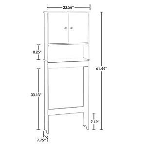 RiverRidge Medford Two Door, White Spacesaver, One Size
