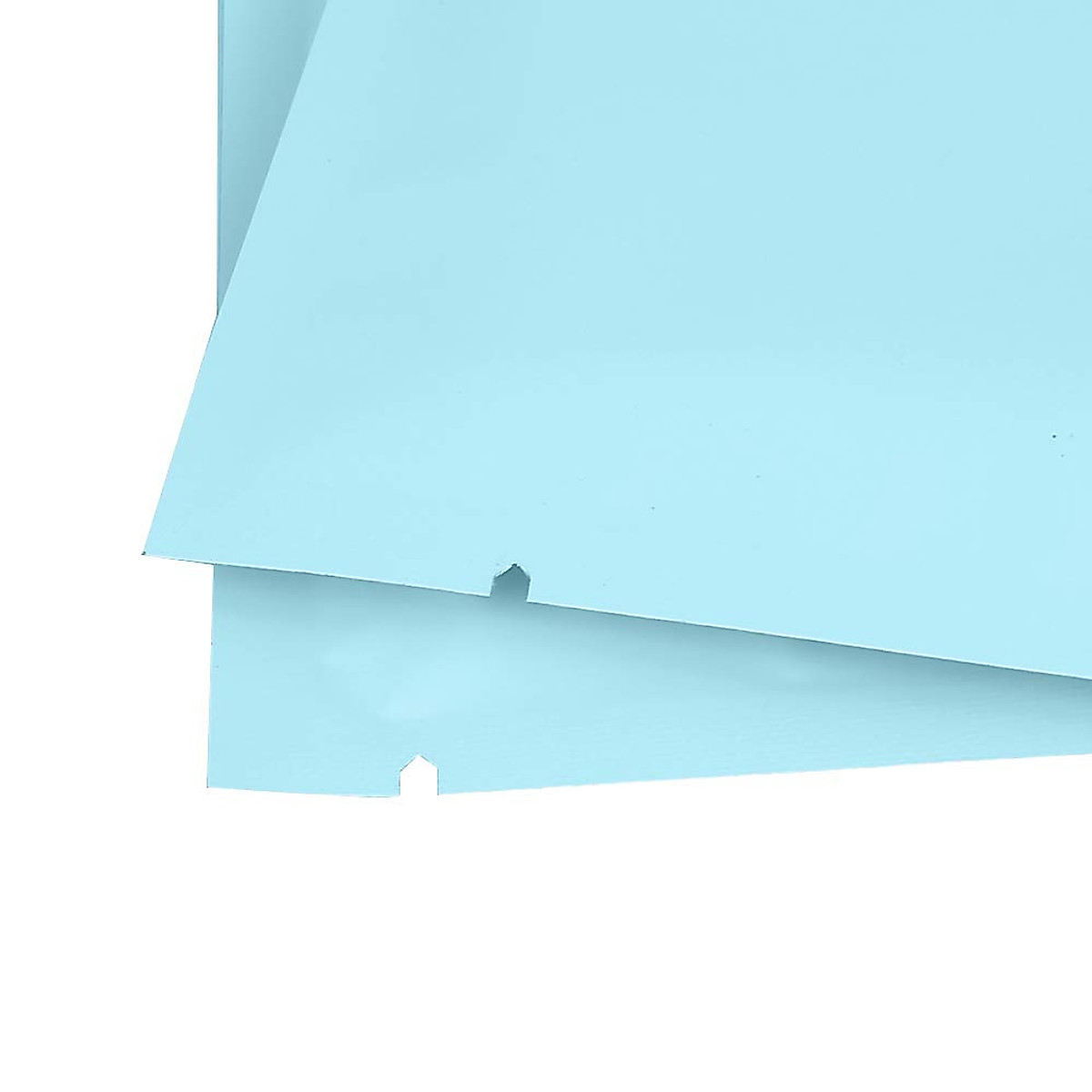 QQ Studio Matte Blue SlickSeal™ Open Top Pouches for Beauty Samples and Products (200, 5x8cm (2x3"))