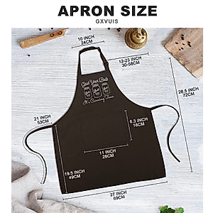 GXVUIS Grab Your Balls It's Canning Time Aprons for Women with 2 Pockets Waterproof Adjustable Bib Kitchen Cooking BBQ Apron Brown