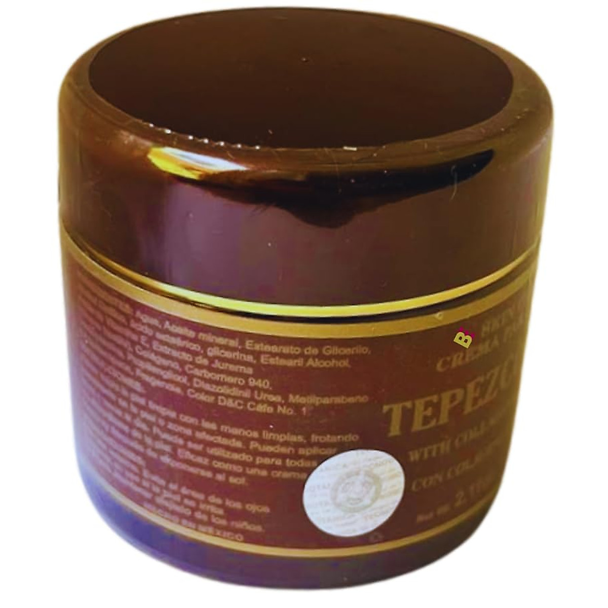 Tepezcohuite Cream (Tepezcobark), with Collagen (Colageno) & Vitamin E, 2.11oz, 60 gr, in E, 100% Natura, great for all skin concerns