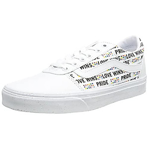 Vans Unisex Ward Pride Platform Sneaker - White 9